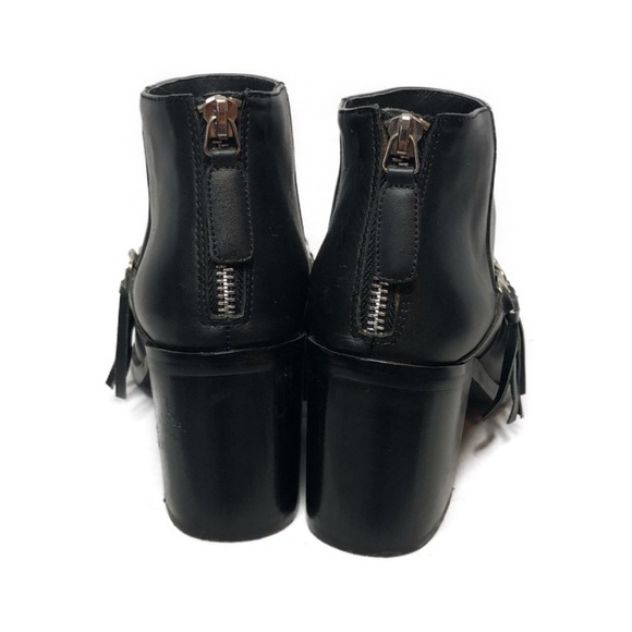 SENSO | Shoes | Senso Genuine Leather Fringe Chain Ankle Boots | Poshmark